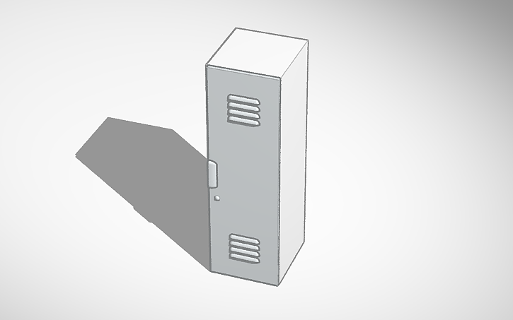 3D design Locker - Tinkercad