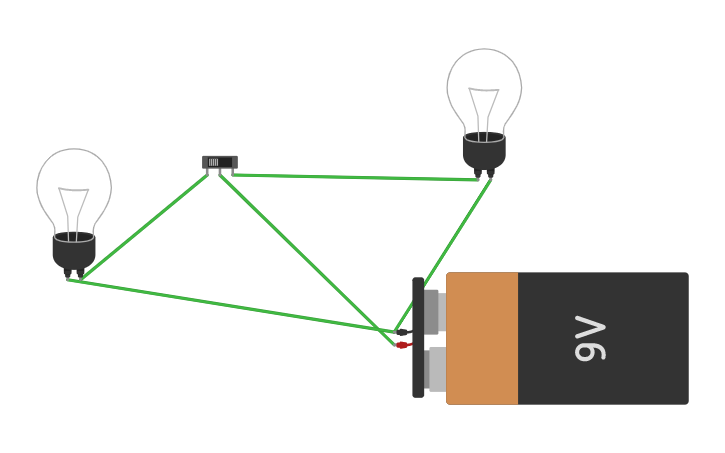 Circuit design Different light bulbs - Tinkercad