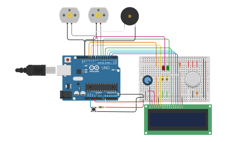 Circuit design P2 - Sistemas Embarcados | Tinkercad