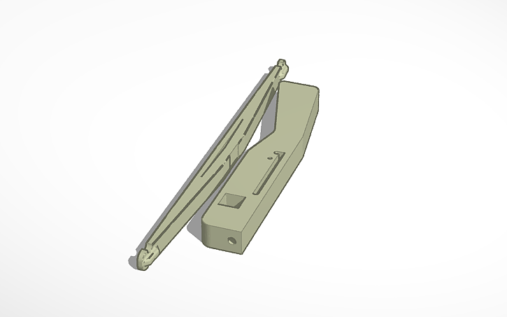 3D design Toothpick Crossbow - Tinkercad