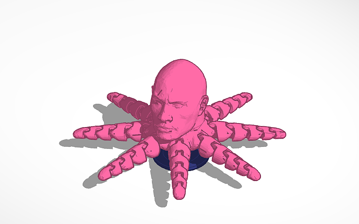 3D design ropctopus croc charm - Tinkercad