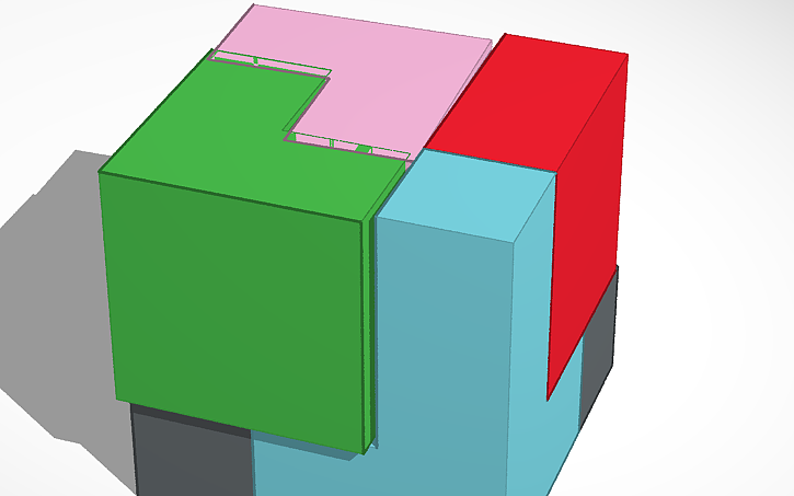 3D design copy of small cube puzzle - Tinkercad