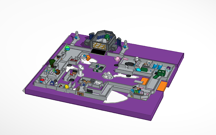 3D design among us polus map - Tinkercad