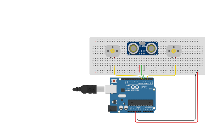 Circuit design Controlling Motors based on a Sonar Sensor Signals ...
