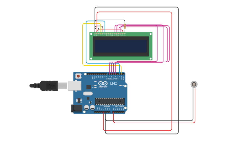 Circuit design B. Photodiode | Tinkercad