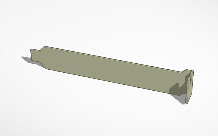 3D design Expertcolor MED3931 (Opti 931) ISA Card Bracket - Tinkercad