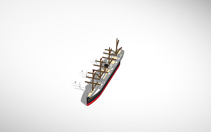 3D design SS Oceanic (1870) - Tinkercad