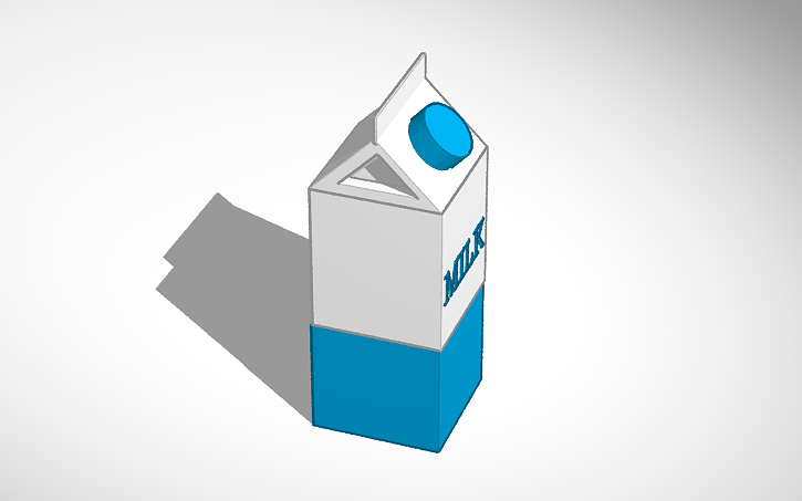 3D design Milk - Tinkercad