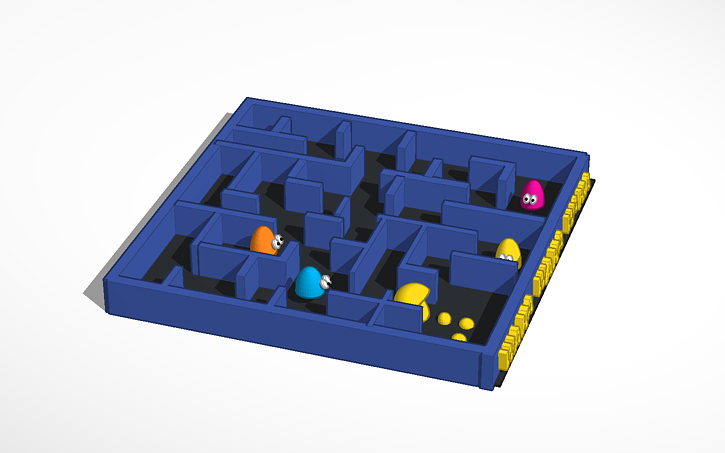 3D design Pacman - Tinkercad