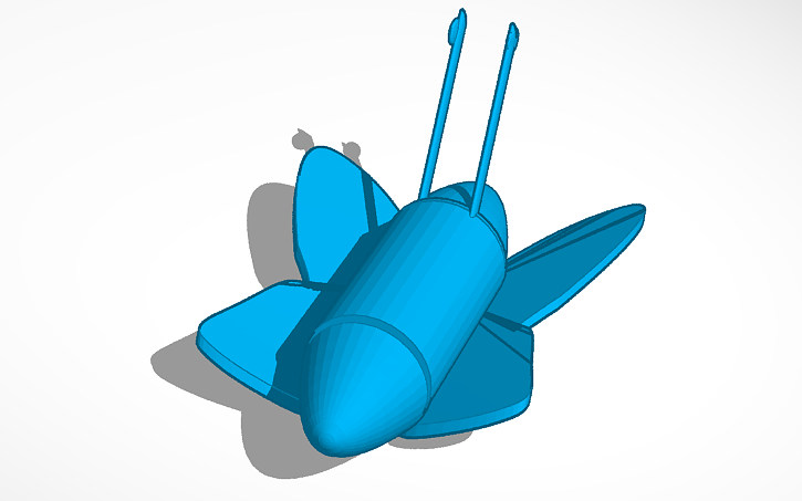 3D design butterfly - Tinkercad