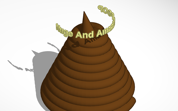 3D design Giant poop - Tinkercad