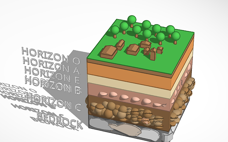 3D design Soil Layer - Tinkercad