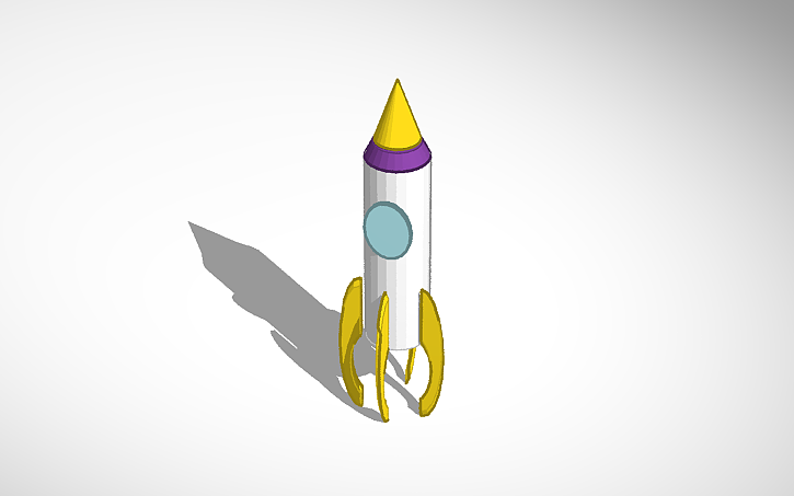 3d Design Rocket Tinkercad