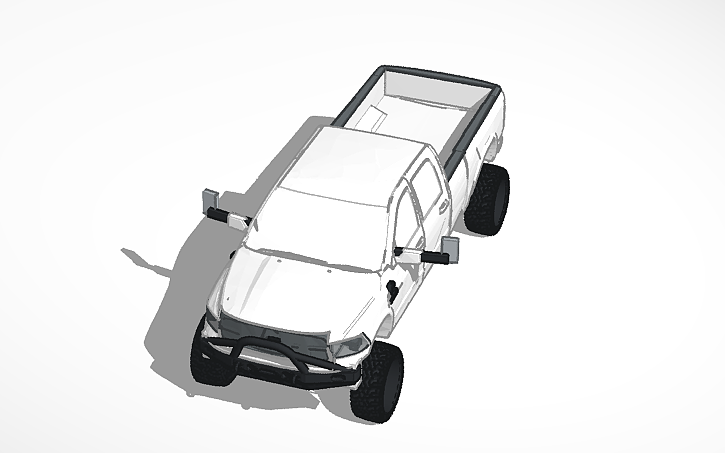 3D design 2018 Dodge Ram Cummins lifted and realistic - Tinkercad