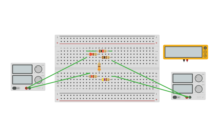 Circuit design Mesh Analysis - Tinkercad