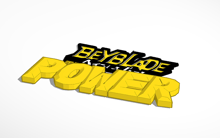 3D design Beyblade Burst: Power (Logo) - Tinkercad