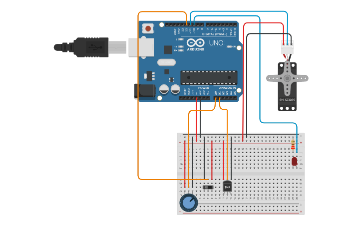 Circuit Design Actuators Tinkercad