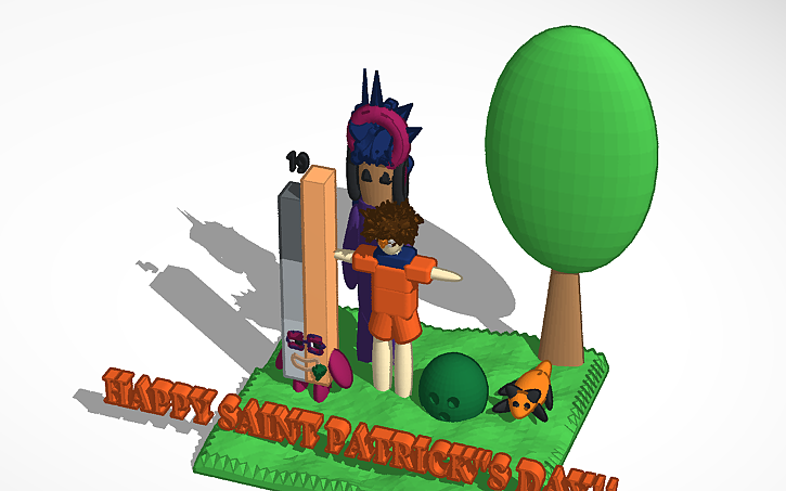 3D design Saint Patrick's Day celebration - Tinkercad
