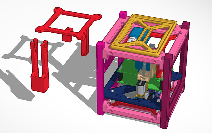 3D design Projecte CubeSat - Tinkercad