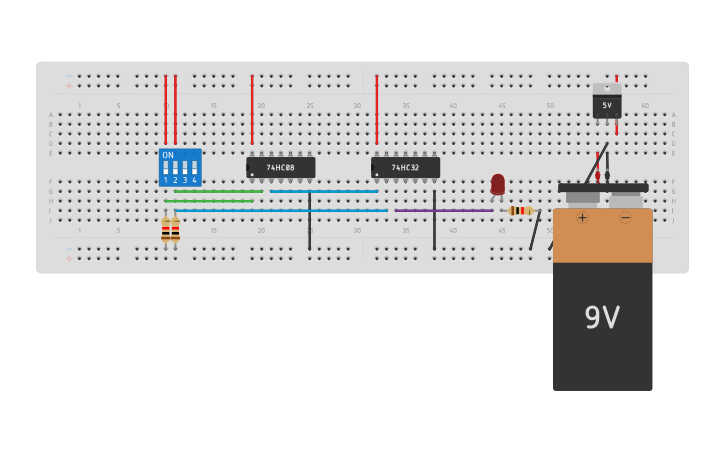 Circuit design logic - Tinkercad