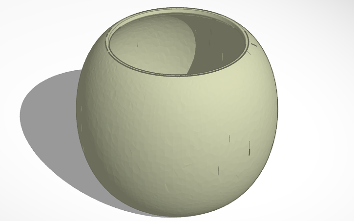 3D design Succulent Pot 3" - Tinkercad