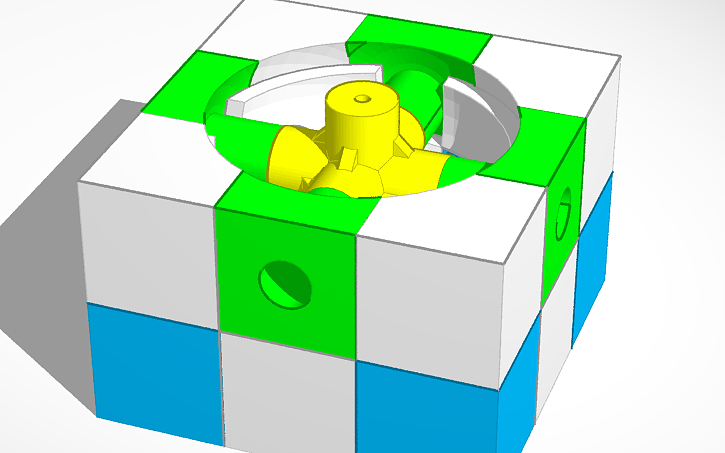 3D design Working Rubik's Cube - Tinkercad