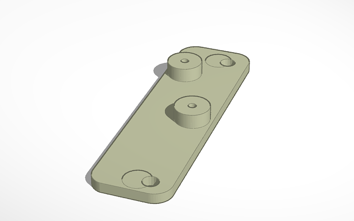 3D design micro switch base - Tinkercad