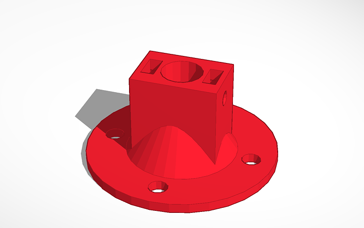 3D design 8mm rod holder - Tinkercad