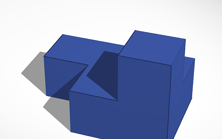3D design Blue Piece | Tinkercad