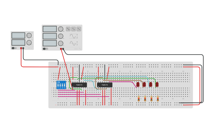 Circuit Design Count Up Tinkercad