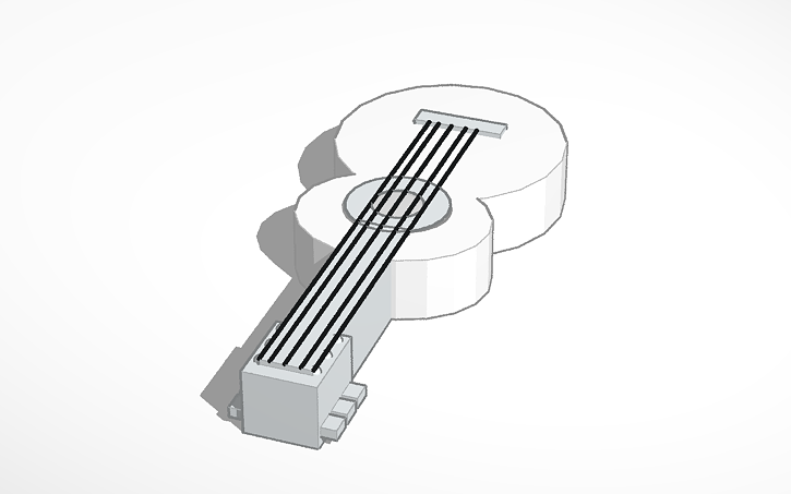 3D design GUITAR - Tinkercad