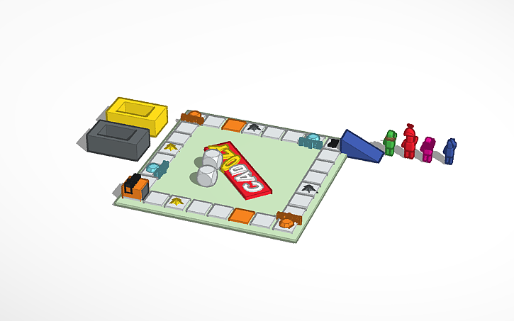 3D design Cadoly, Board game - Tinkercad