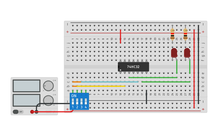 Circuit design Encoder - Tinkercad