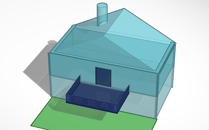 3D design Two Story glass house ( Requested by chcsw55 Not finished ...