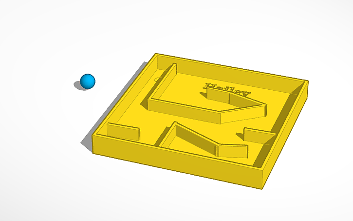 3D design Ball Maze - Tinkercad