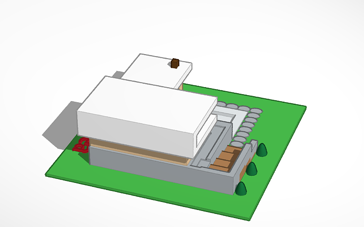 3D design casa moderna - Tinkercad