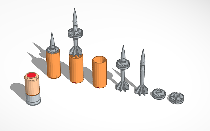 3D design 3BM15 APFSDS-T - Tinkercad