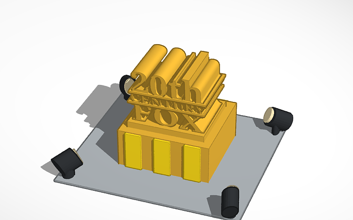 3D design 20th century fox - Tinkercad
