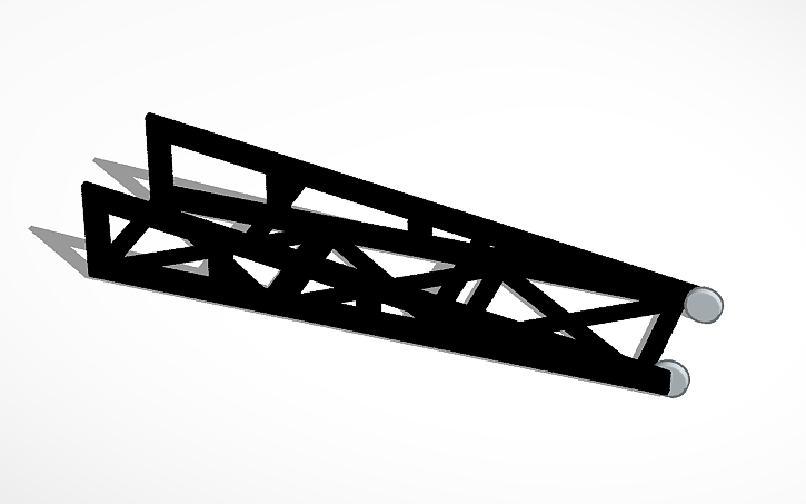 3D design wheelie Bars - Tinkercad