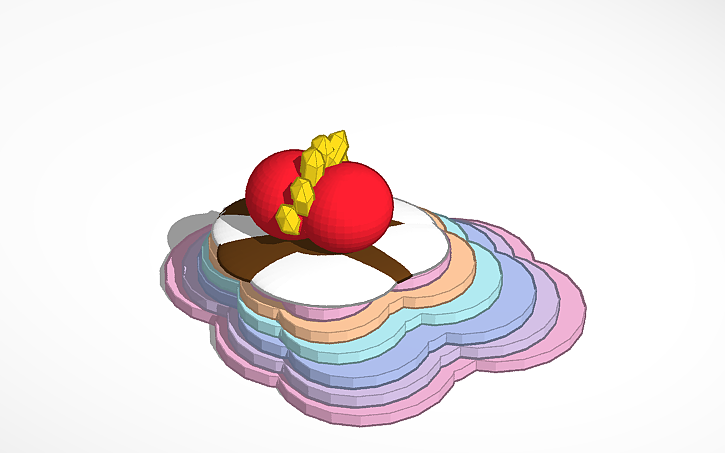 3D design Party cake (TinkerCafe edition) - Tinkercad
