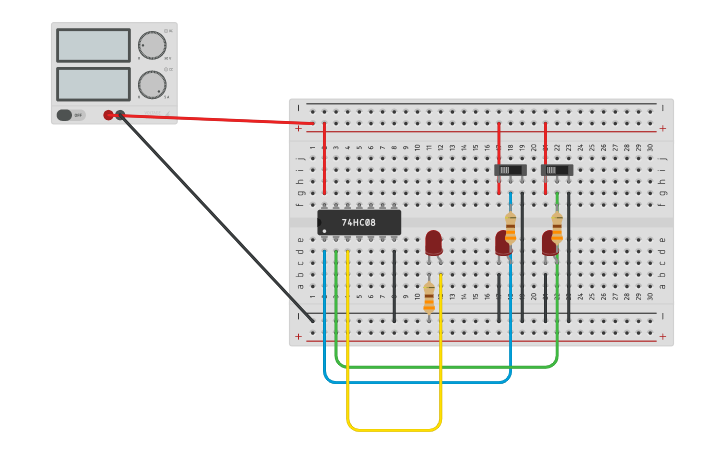 Circuit Design Circuito Porta Logica And Tinkercad
