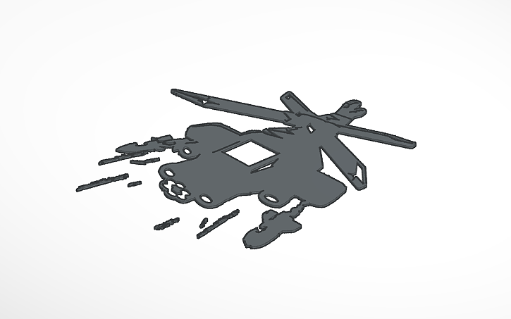 3D design Apache Dartship BTD6 - Tinkercad
