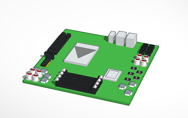 3D design Chip - Tinkercad
