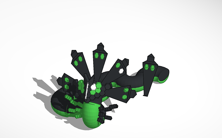 3D design Zygarde 50% Form - Tinkercad