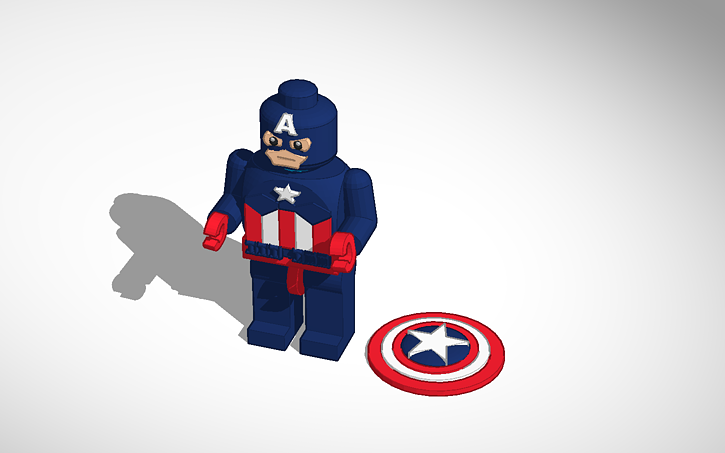 3D design Captain America | Tinkercad