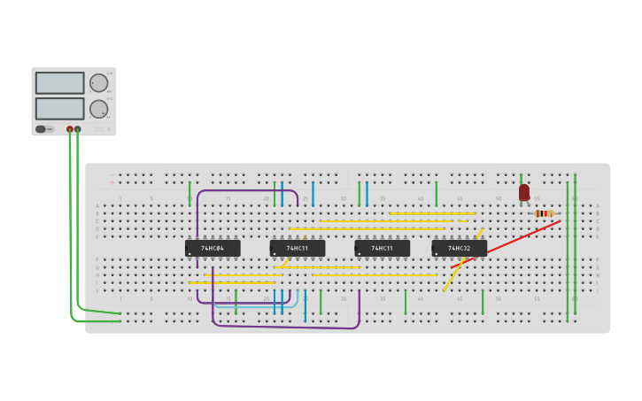 Circuit design 4:1 Multiplexers 20032 - Tinkercad