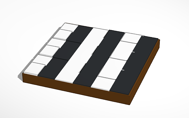3d Design Checker Board Tinkercad