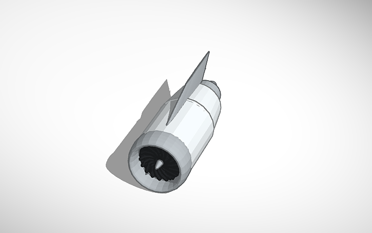 3D design Jet engine (medium/small) - Tinkercad