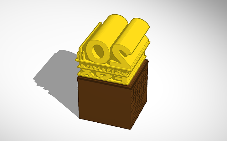 3D design 20th Century Fox - Tinkercad