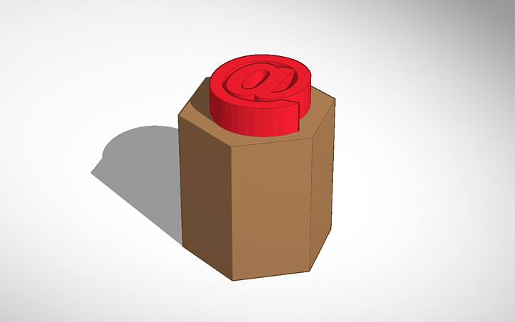 3D design At (@) Stamp | Tinkercad